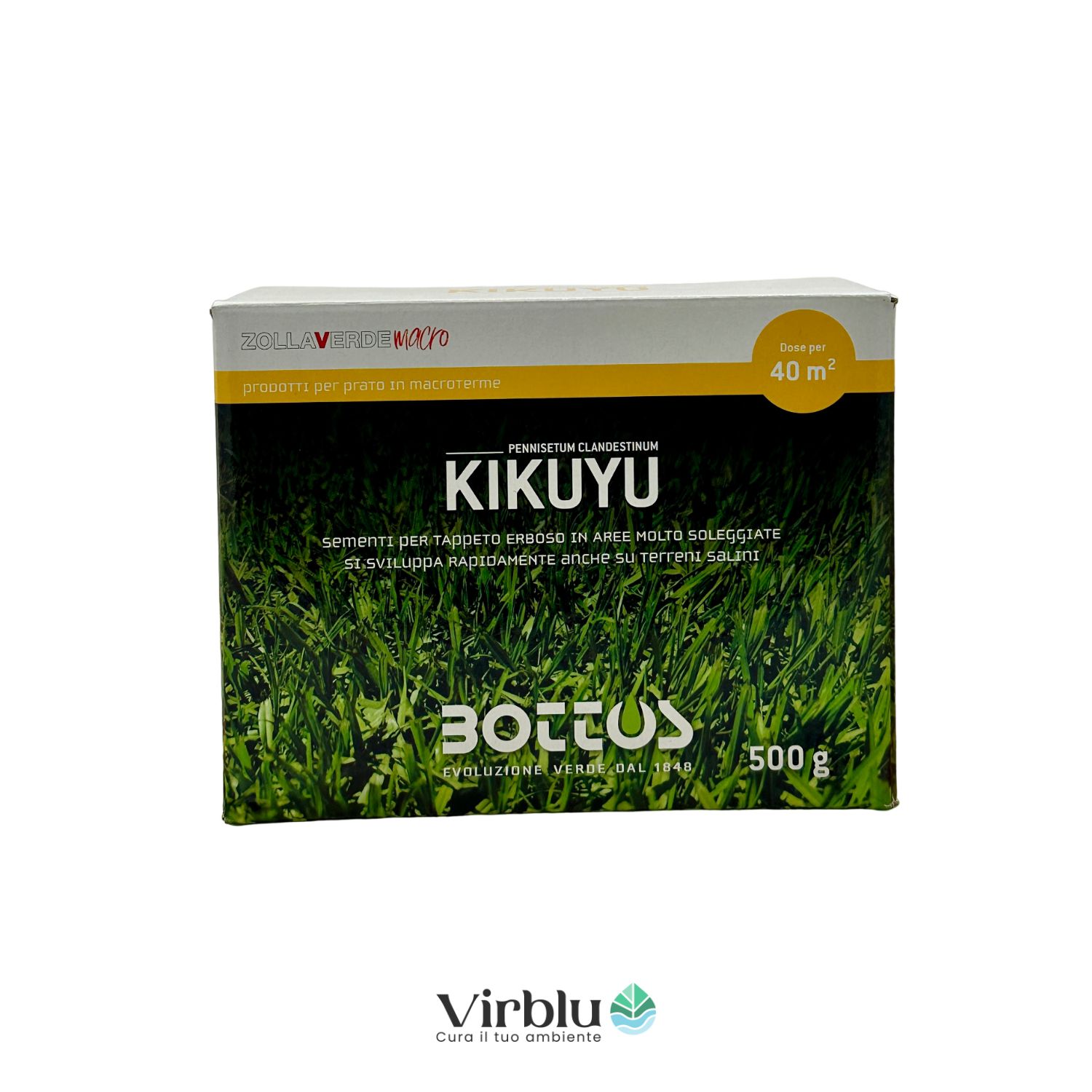 Kikuyu Bottos g 500 - Prati in macroterma verdi anche d'inverno - Virblu